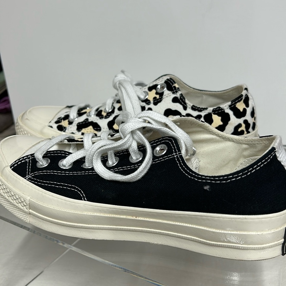 Rare Converse Chuck '70 Ox Split Logo Trainers Leopar… - Gem